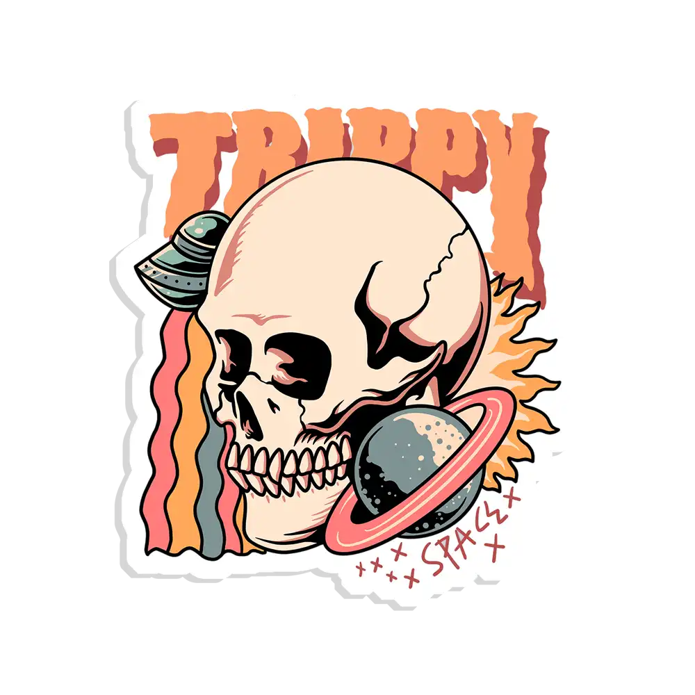 Trippy Space Sticker