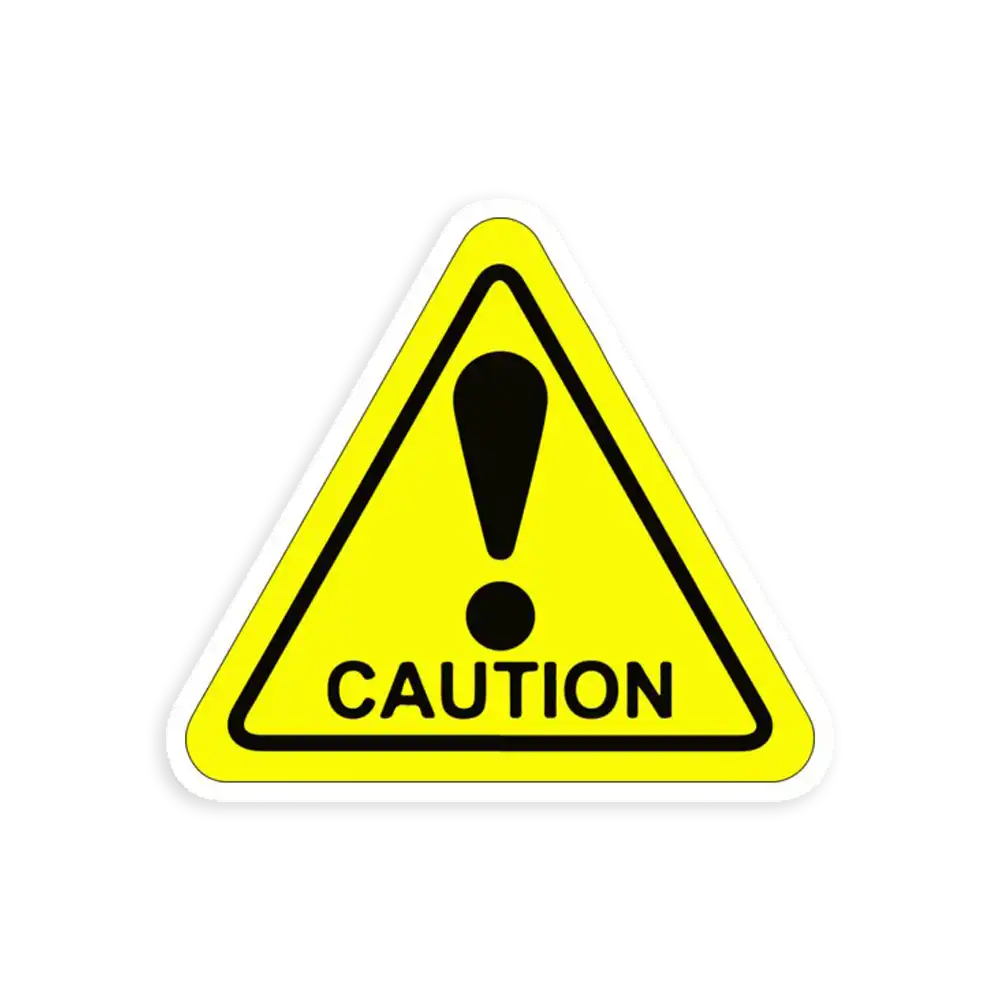 Caution Car Sticker