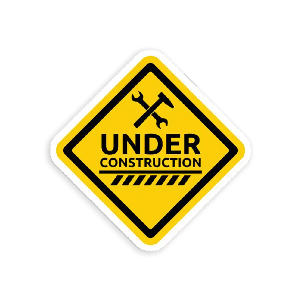 Under Construction Car Sticker