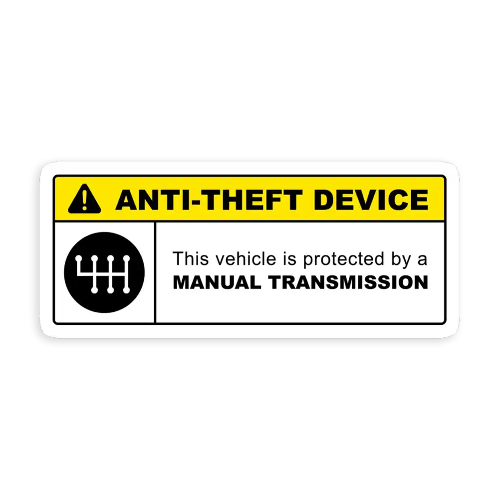 Yellow Anti-Theft Device Manual Transmission Warning (reverse gear on ...