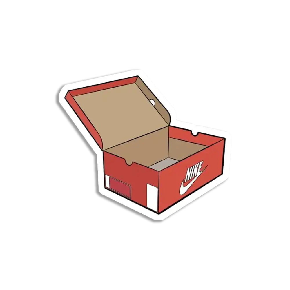 Empty Shoe Box Sticker