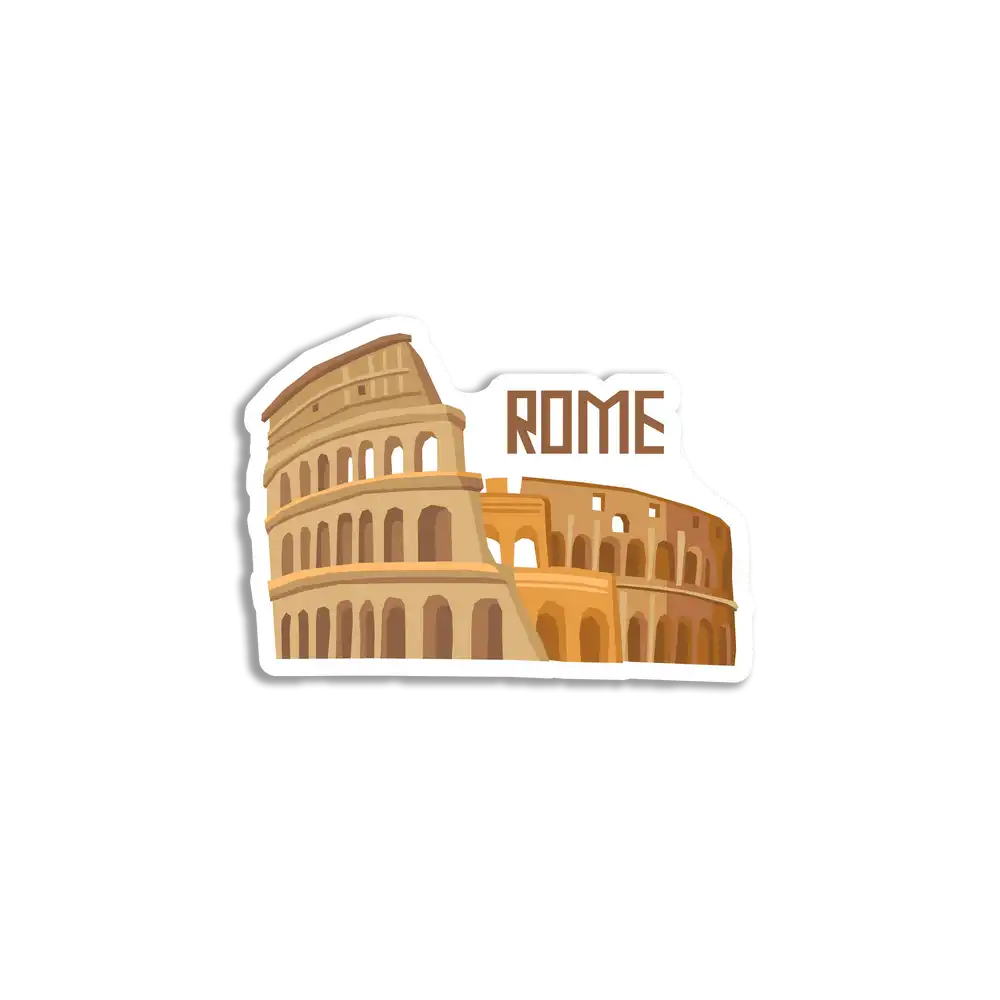 Travel Colosseum Rome Sticker