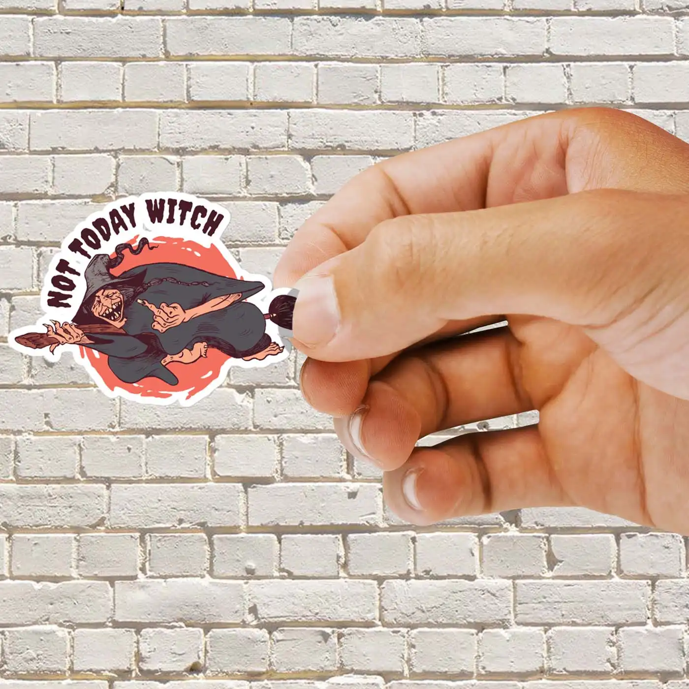 Not Today Witch Sticker