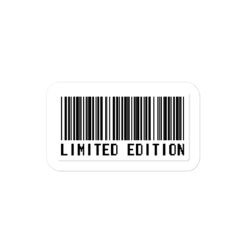 Barcode Limited Edition Sticker