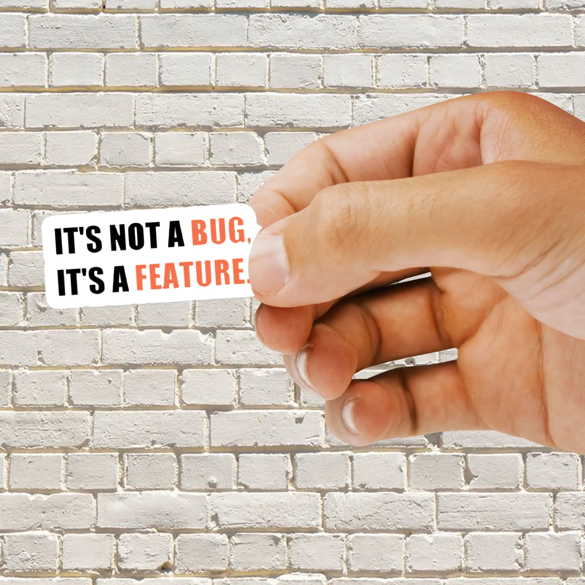 It's not a bug it's a feature Sticker