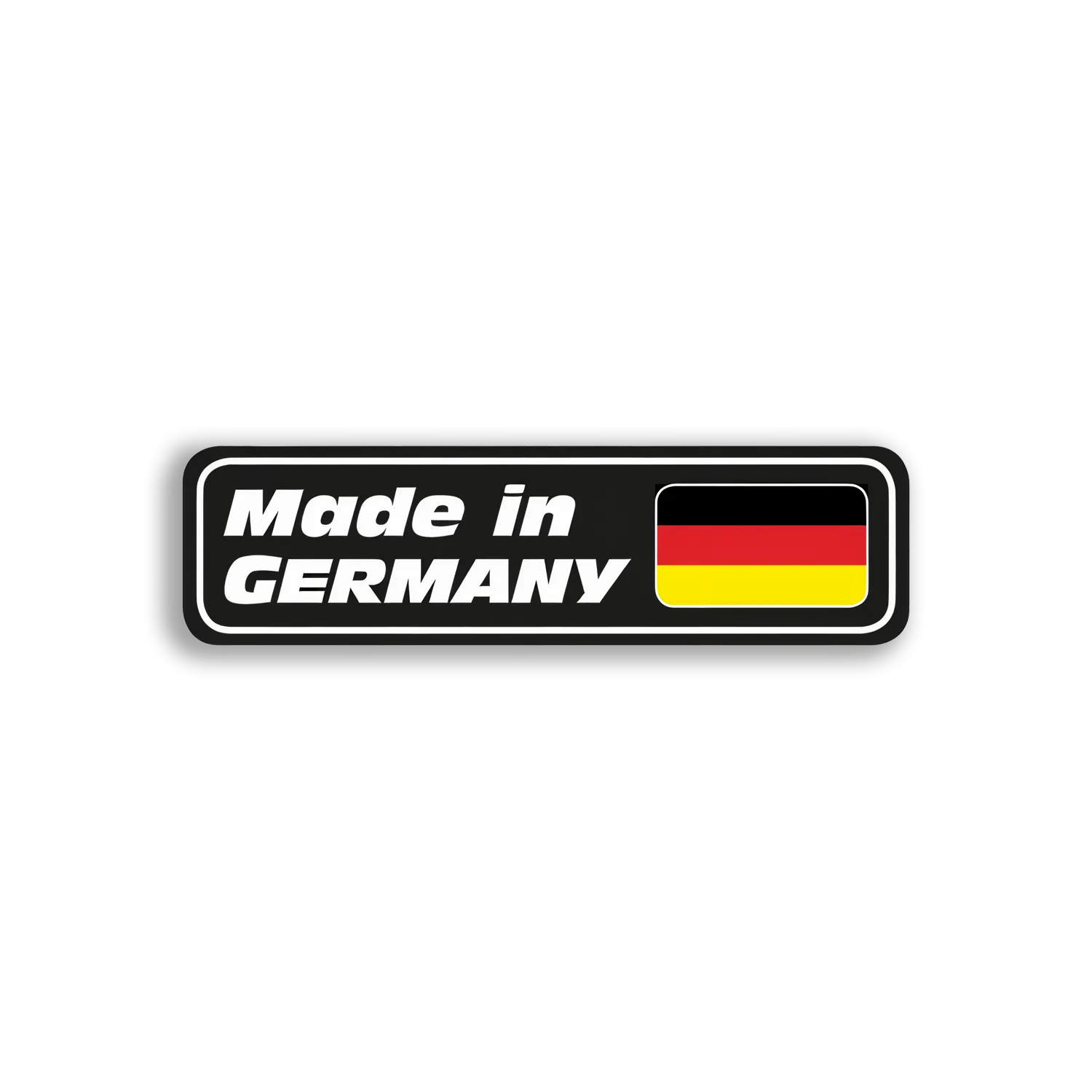 Made in Germany With Flag Car Sticker