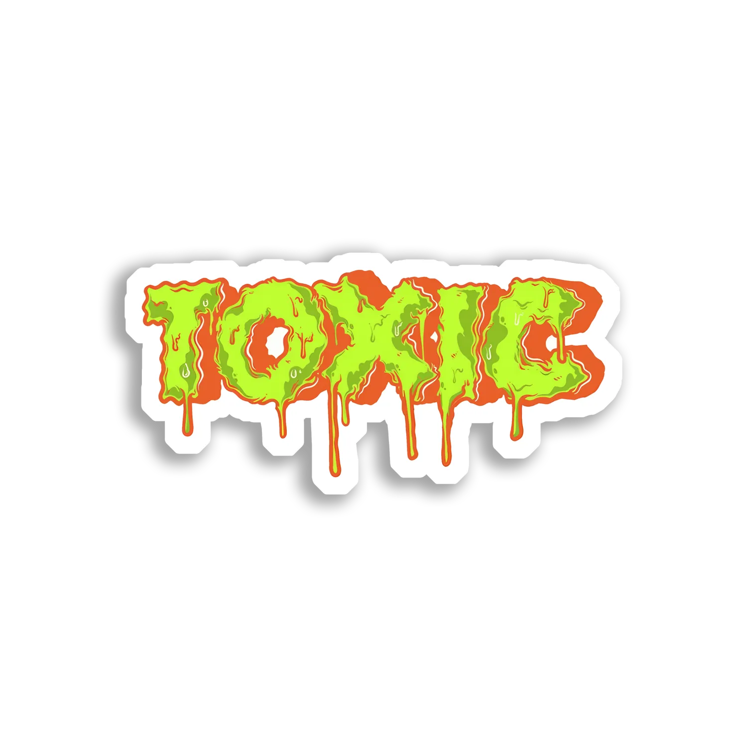 Toxic Goo Dripping Down Sticker