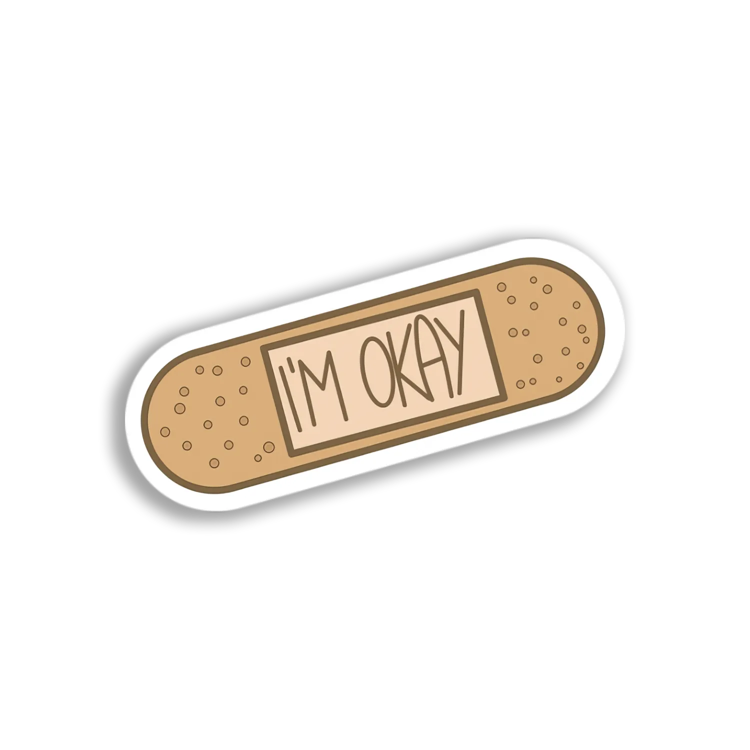 I'm Okay Bandage Sticker