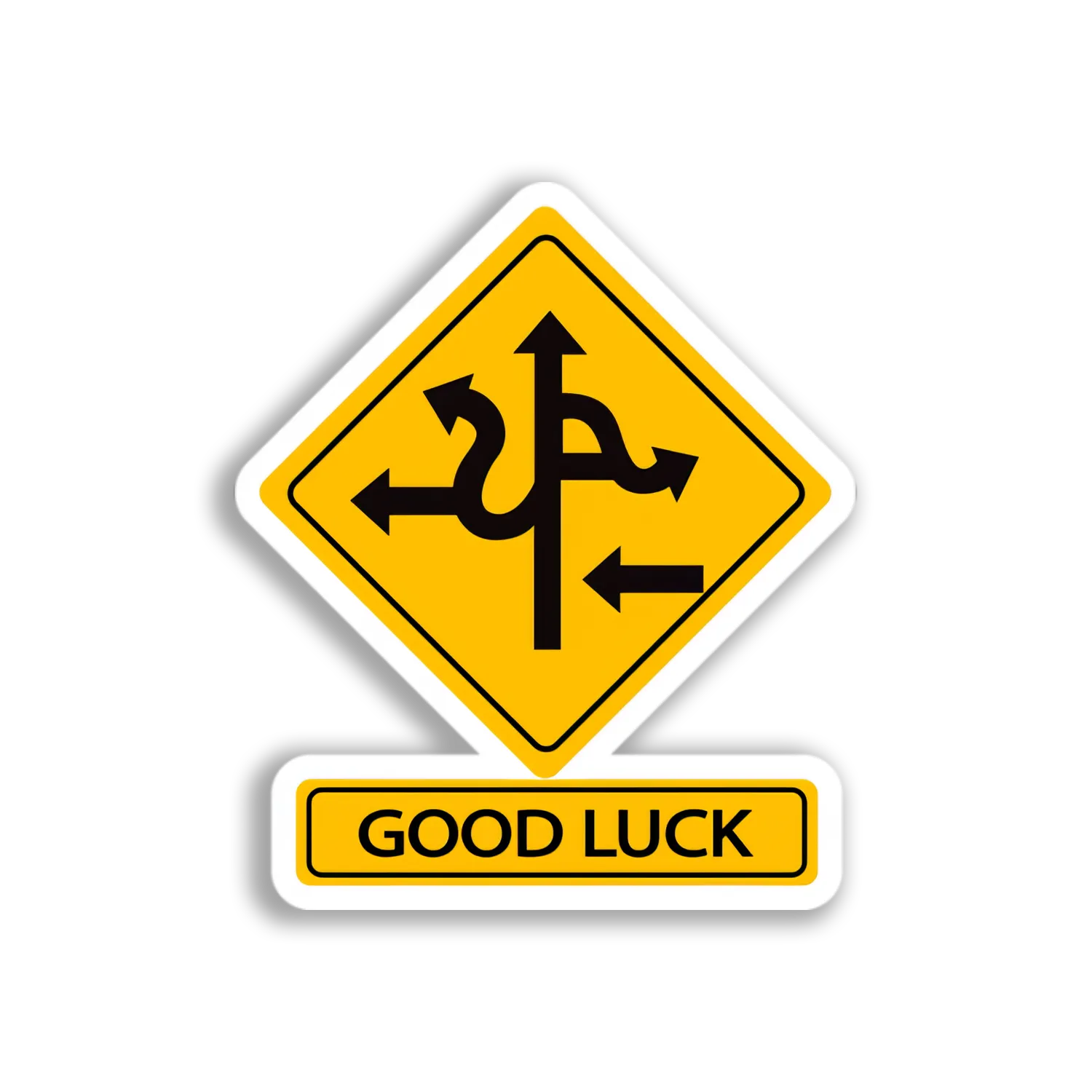 Complex Road Sign Sticker