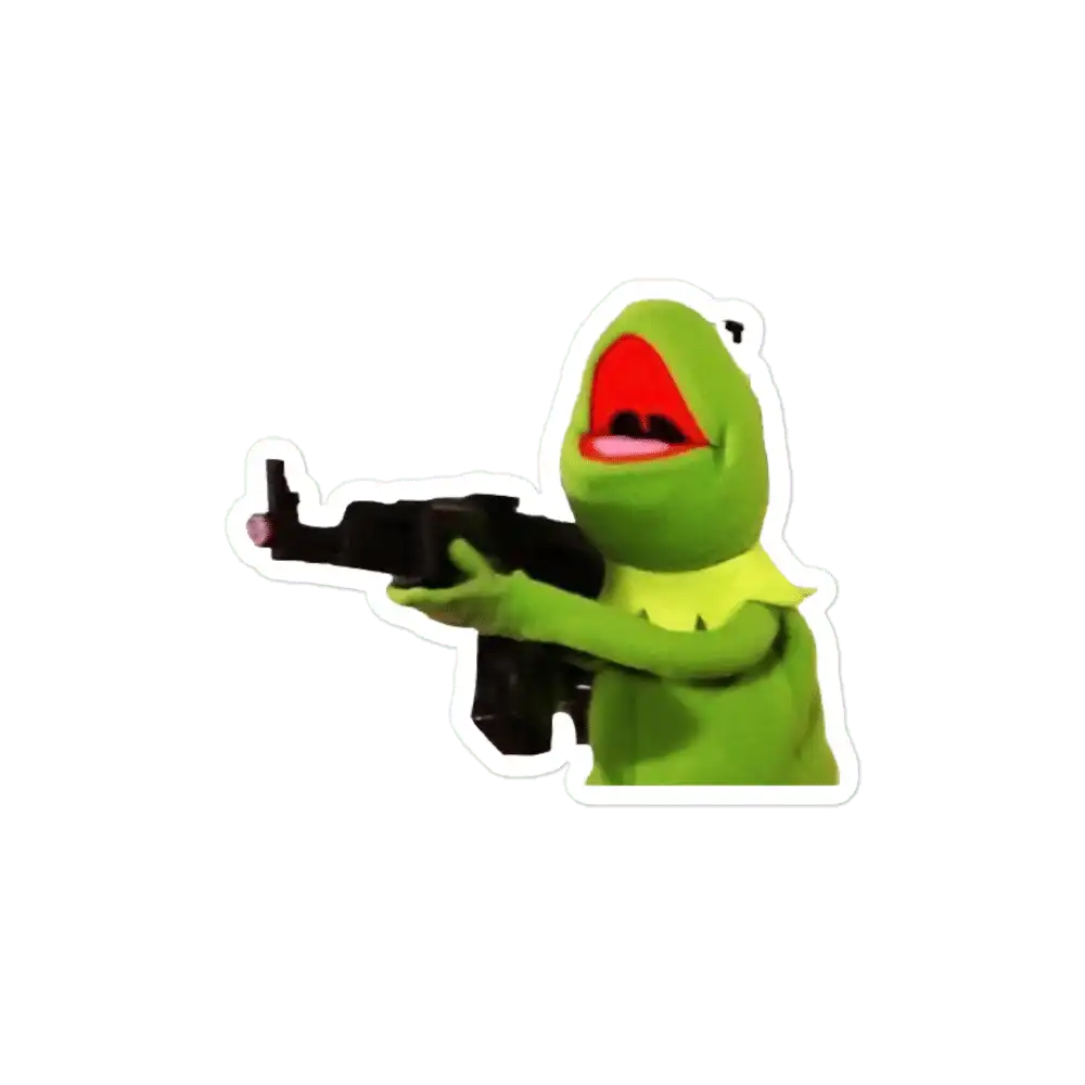 Kermit scream Sticker